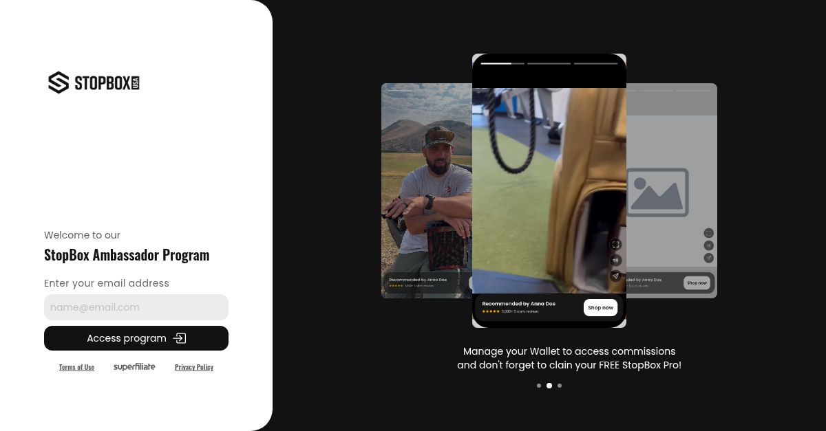 StopBox USA™ | Portal
